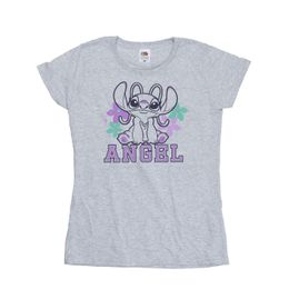 Disney - "Lilo & Stitch Angel" T-Shirt f&uuml;r Damen (Grau)