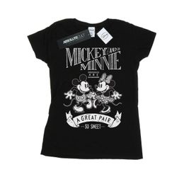 Disney - "Mickey And Minnie Mouse Great Pair" T-Shirt f&uuml;r Damen (Schwarz)