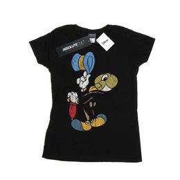 Disney - "Pinocchio Jiminy Cricket" T-Shirt f&uuml;r Damen (Schwarz)