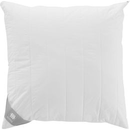 Kunstfaserkopfkissen Musterring "Moonz", wei&szlig;, B:80cm L:80cm, Bezug: 100% Baumwolle. F&uuml;llung: 100% Polyester, Kopfkissen