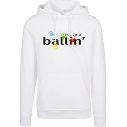 Paint Splatter Hoodie von Ballin Est. 2013 in der farbe Weiss und in gr&ouml;&szlig;e XXL.