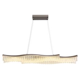 Globo LIGHTING LED Pendelleuchte "JULIET", graphit matt, H: 7,5cm, Leuchten, H&auml;ngelampe/H&auml;ngeleuchte/Wohnzimmer/Esstisch/elegant, LED Pendelleuchte