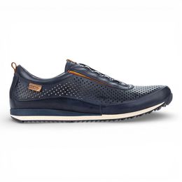 Pikolinos Herren-Sneaker aus blauem Leder mit elastischem Schaft zum Hineinschl&uuml;pfen - Liverpool