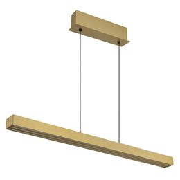 Globo LIGHTING LED-H&auml;ngeleuchte "ETHAN", grau (messingfarben), 1, H: 150cm, 1 Stk., Leuchten, H&ouml;henverstellbar, Breite verstellbar, Touch Ein/Aus, Touchdimmer