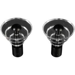 Gardinenstangen-Endst&uuml;ck Liedeco "Luna", schwarz, H:5,5cm L:6cm &Oslash;:1,6cm, Gardinenstangenendst&uuml;cke, Gardinenstangen-Endst&uuml;ck, f&uuml;r Gardinenstangen &Oslash; 16 mm