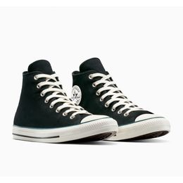 Sneaker Converse "CHUCK TAYLOR ALL STAR", Damen, Gr. 41, schwarz, schwarzly jaded, egret, Leder, Schuhe Sneaker