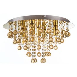 NOWA Deckenleuchte "LONDON", gold (goldfarben), 4 Stk., Leuchten, Deckenlampe, Tropfen, Esszimmer, Wohnzimmer, Deckenleuchte