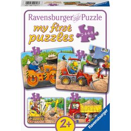 Puzzle Ravensburger "Tiere auf der Baustelle", bunt, Puzzles, KinderB:21cm H:15cm, Pappe, Made in Europe, B:21cm H:15cm
