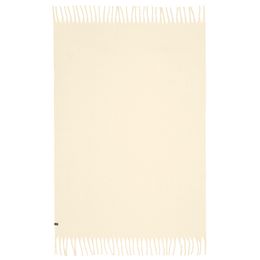Sch&ouml;ner Wohnen Kollektion Wohndecke "Plenty", wei&szlig; (sanftes wei&szlig;), B:140cm L:200cm, 100% Polyester, SCH&Ouml;NER WOHNEN-KOLLEKTION, Wohndecken, Wohndecke, mit langen Fransen