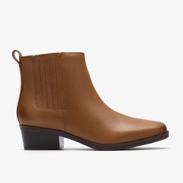 Clarks Danyelle Skip Tan Lederstiefel