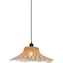 GOOD & MOJO H&auml;ngeleuchte "IBIZA", beige (natur, schwarz), 1, &Oslash; 50cm H: 15cm, 1 Stk., Leuchten, H&auml;ngeleuchte