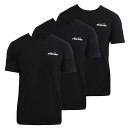 Ellesse - "Azzini" T-Shirt f&uuml;r Herren (3er-Pack) (Schwarz)