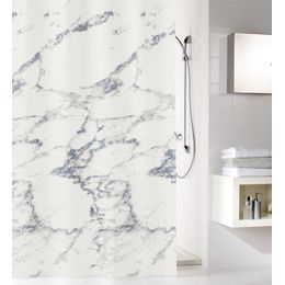 Duschvorhang Kleine Wolke "Marble", grau (anthrazit), B:120cm H:200cm, Polyester, Duschvorh&auml;nge, mit Beschwerungsband