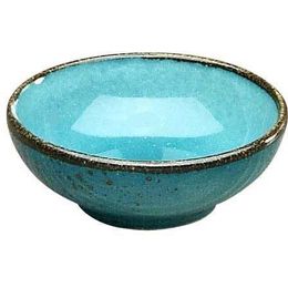 Tapas-Schale Creatable "NATURE COLLECTION", blau (aquablau), &Oslash;:8cm, Steinzeug, Sch&uuml;sseln, Snackschale, Dipschale, Servierschale, &Oslash; 8 cm