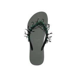 Uzurii Bahia Schwarze Flip-Flops armeegr&uuml;n