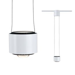 Paulmann Schienensystem-Leuchten "URail Pendel Aldan 860lm/460lm 8,5W 2700K dimmbar 230V Wei&szlig;", wei&szlig;, 1, &Oslash; 9,8cm H: 8,5cm, 1 Stk., Leuchten, dimmbar, LED Schienensystem