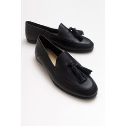 Mona Weich Leder Quaste Loafer Damen