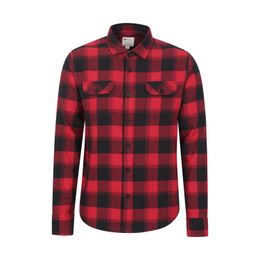 Mountain Warehouse - "Trace" Hemd f&uuml;r Herren Lang&auml;rmlig (Rot)