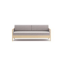 Schlafsofa HESTB&AElig;K "Hestb&aelig;k 168 3-Sitzer, Bettfunktion, Breite 208cm, Komfortsitzh&ouml;he 47cm", grau, B:210cm H:79cm T:81cm, 100% Polyester, Sofas, Schlafsofa, Umklappbar, Querschl&auml;fer, sehr komfortabel, Stauraum