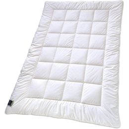 Kunstfaserbettdecke Billerbeck "520 ALCANDO, Bettdecken f&uuml;r Sommer und Winter, Decke", wei&szlig;, B:155cm L:220cm, Bezug: 100% Baumwolle. F&uuml;llung: 100% Polyester, Bettdecken, Die strapazierf&auml;hige und kuschelige Faserdecke