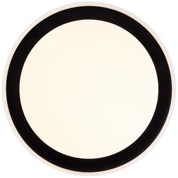 Brilliant Deckenleuchte "Pederson", schwarz, 1, &Oslash; 45cm H: 9cm, 1 Stk., Leuchten, LED Wand- und Deckenlampe 45cm schwarz, Deckenleuchte