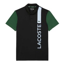 Lacoste - Poloshirt f&uuml;r Herren, Extratrocken, Tennis (Schwarz)