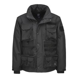 Anorak Brandit "Brandit Herren Superior Jacket", Herren, Gr. S, schwarz, 100% Polyester, unifarben, normal, hoch geschlossener Ausschnitt, Jacken