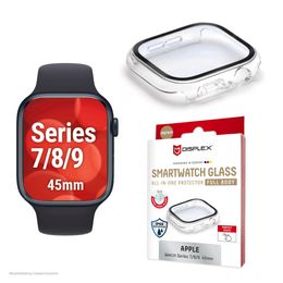 Displex Displayschutzglas "Smartwatch Glass All-In-One Protector Full Body", transparent, B:9cm H:1,4cm T:13,5mm, Displayfolien, Displayschutzfolie, Schutzfolie, Bildschirmschutz, kratz- & sto&szlig;fest