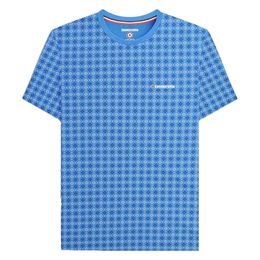 Lambretta - "SS24" T-Shirt Rundum bedruckt f&uuml;r Herren (Vallarta Blau)