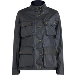 Belstaff Damen Fieldmaster Dark Ink Navy Blue D&uuml;nne Jacke