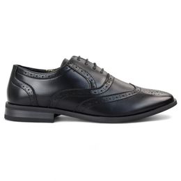 Klassische Derby-Oxford-Schuhe f&uuml;r Herren in Schwarz