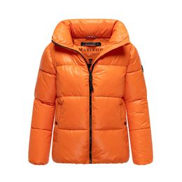 Marikoo Damen Winterjacke Hazalee im Puffer-Stil mit gl&auml;nzender Optik