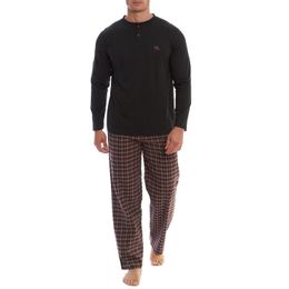 KLP4 Herren-Winterpyjama mit langen &Auml;rmeln