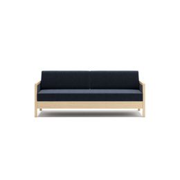 Schlafsofa HESTB&AElig;K "Hestb&aelig;k 168 3-Sitzer, Bettfunktion, Breite 208cm, Komfortsitzh&ouml;he 47cm", tiefblau, B:210cm H:79cm T:81cm, 100% Polyester, Sofas, Schlafsofa, Umklappbar, Querschl&auml;fer, sehr komfortabel, Stauraum