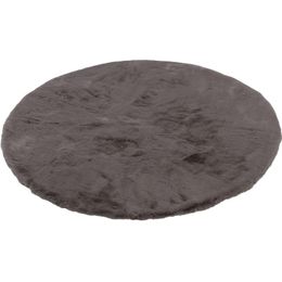 Sch&ouml;ner Wohnen Kollektion Fellteppich "Tender" Gr. 9, grau, H:26mm &Oslash;:120cm, Kunstfaser, SCH&Ouml;NER WOHNEN-KOLLEKTION, Teppiche, Fellteppich, besonders weich durch Microfaser, Kunstfell, waschbar, Wohnzimmer
