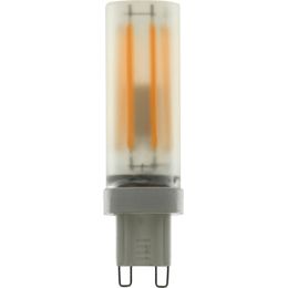 Segula LED-Leuchtmittel "LED G9 Stift 4,5W 2200K matt", Energieeffizienz: G (A-G), silber (matt), L:70cm &Oslash;:2cm, Leuchtmittel, LED G9 Stift 4,5W 2200K matt, CRI 90, dimmbar