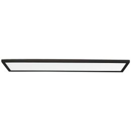 BRELIGHT LED Panel "Sorell", schwarz (schwarz, wei&szlig;), H: 4cm, 1 Stk., Leuchten, 96 x 25 cm, 3000 lm, 3000-6500 K, dimmbar, IP44, Fernbedienung