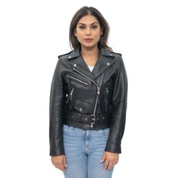Damen-Bikerjacke aus Brando-Leder aus Rindsleder &ndash; Murcia