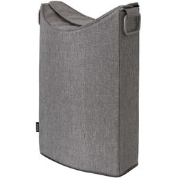 W&auml;schebox Blomus "W&auml;schesammler FRISCO LOUNGE, W&auml;schekorb, H&ouml;he ca. 67 cm", grau (warm gray), B:45cm H:67cm T:28cm, Aluminium, Polyester, W&auml;schesammler, W&auml;schebox, praktischer Aufbewahrungshelfer, Fassungsverm&ouml;gen ca. 65 Liter