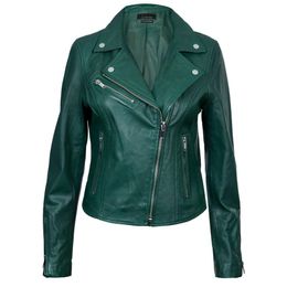 Klassische Damen-Brando-Bikerjacke aus Leder in Loughton