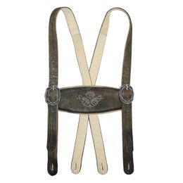 Hosentr&auml;ger JCC "31023119", Herren, Gr. 46, braun, Obermaterial: 100% Ziegenvelours; Schnalle aus Metall, Hosentr&auml;ger