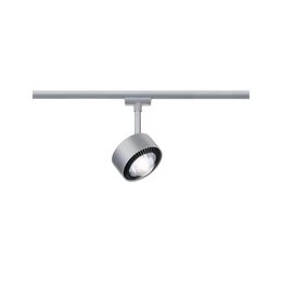 Paulmann Schienensystem-Leuchten "URail Schienenspot Aldan 533,8lm 8W 4000K 230V Schwarz matt, Schwarz", schwarz (chromfarben, schwarz), 1, &Oslash; 9,8cm H: 17cm, 1 Stk., Leuchten, dimmbar Einzelspot, LED Schienensystem