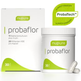 Testsieger Probiotika &deg; nupure probaflor 60 Kapseln - unterst&uuml;tzt Darmflora mit ausgew&auml;hlte St&auml;mme Milchs&auml;urebakterien