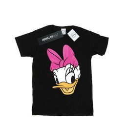 Disney - "Daisy Duck Head Painted" T-Shirt f&uuml;r Damen (Schwarz)