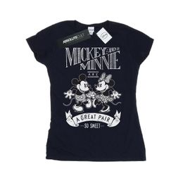 Disney - "Mickey And Minnie Mouse Great Pair" T-Shirt f&uuml;r Damen (Marineblau)