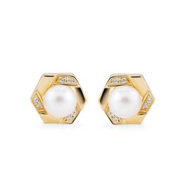Orphelia 'Aliva' Damen Ohrstecker aus 925er Sterlingsilber - Gold ZO-7469/G