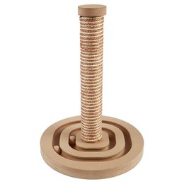 ZooRoyal Kratzstamm Bella 40cm mit Spielzeug braun