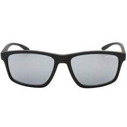 Hellgraue Sonnenbrille mit verspiegelten Glasern von Armani Exchange