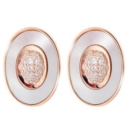 Orphelia 'Aurori' Ohrstecker aus 925er Sterlingsilber f&uuml;r Damen - Ros&eacute; ZO-7292