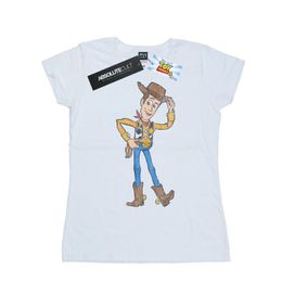 Disney - "Toy Story 4 Sheriff Woody Pose" T-Shirt f&uuml;r Damen (Wei&szlig;)